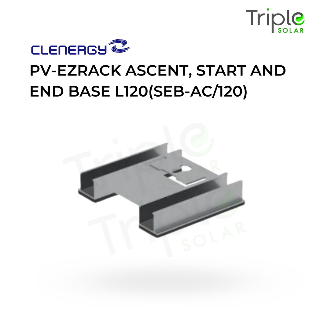 PV-ezRack Ascent, Start and End Base L120(SEB-AC/120) | Triple Solar